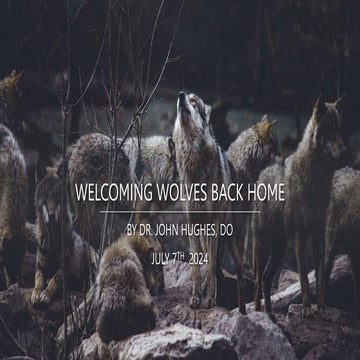 Welcoming Wolves Back Home and the Effects of Manifest Destiny | PPT