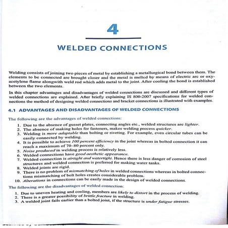 Welded connection-notes member (civil, architectural structure) | PDF