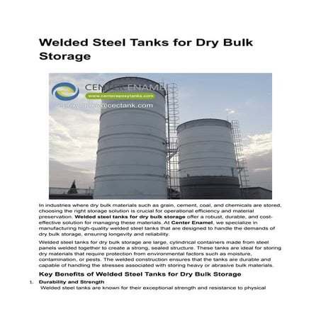 Dry Bulk Storage Tanks in Modern Industrial Applications.docx