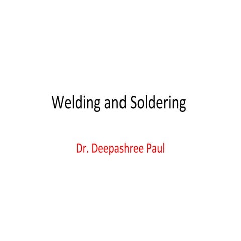 Welding in Pediatric dentistry | PPT