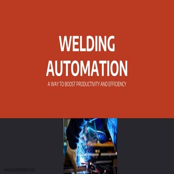 Welding automation | PPT