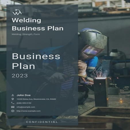 Welding Business Plan Example | Upmetrics | PDF