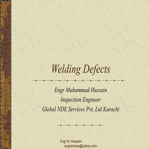 Welding defects | PPT