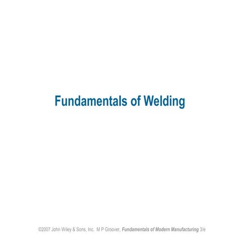 Welding presentation | PPT