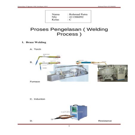 Welding process | PDF