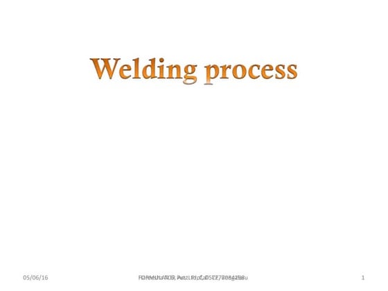 PPT PRESENTATION OF WELDING | PPTX