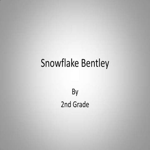 Weldon Snowflake Bentley | PPTX