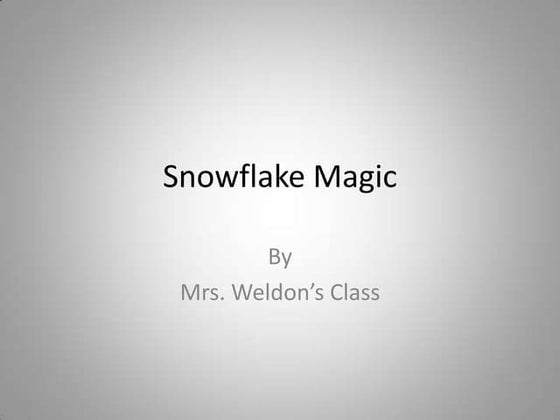 Barrett Snowflake Bentley | PPTX