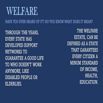 Welfare in English | PDF | Government Support and Welfare | Financial ...