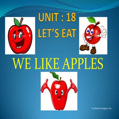 We like apples | PPTX | Food & Drink