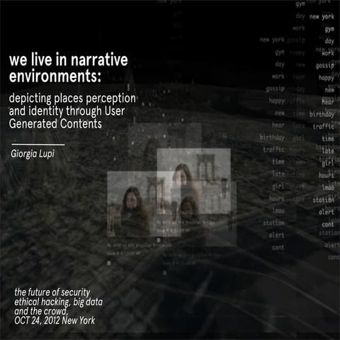 We live in narrative environments | PDF
