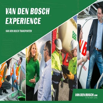 Introduction Van den Bosch Experience | PPT