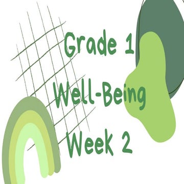 Well-Being Week 2.pptx social emotional (SEL) | PPTX