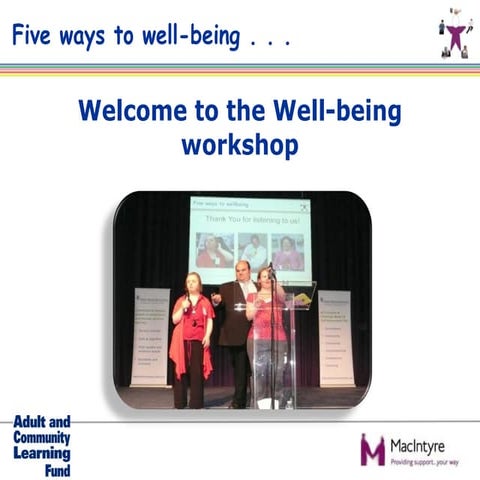Wellbeing Workshop - March 2012 | PPT