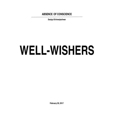 Well-Wishers | PDF