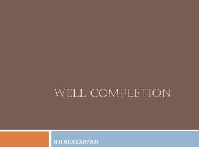 WELL COMPLETION, WELL INTERVENTION/ STIMULATION, AND WORKOVER | DOCX