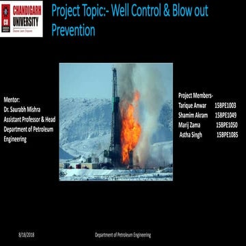Well control and blowout preventer | PPSX