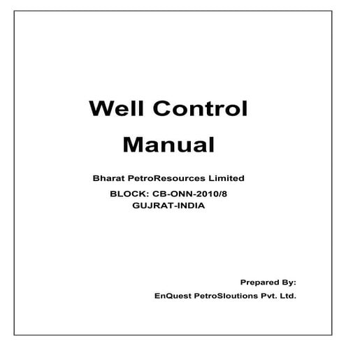 Well control manual_bharat_petro_resource (1) | PDF