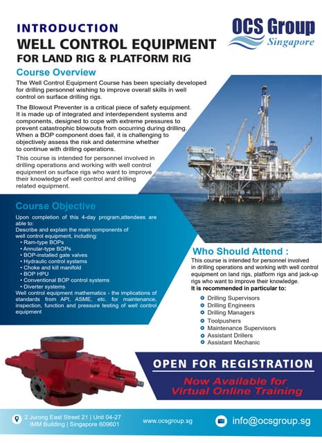 2024 - IADC Rig Equipment Inspection - Advanced 5 Days Training | PDF ...