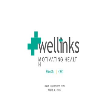 Wellinks Startup Pitch 2016 | PPT