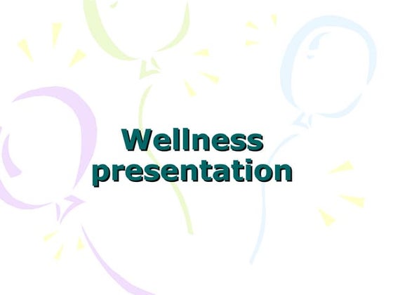 Health & Wellness PowerPoint | PPTX