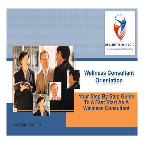 Wellness Consultant Orientation Kit 05012010 1[1] | PDF