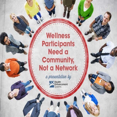 Wellness Participants Need a Community, Not a Network | PPT