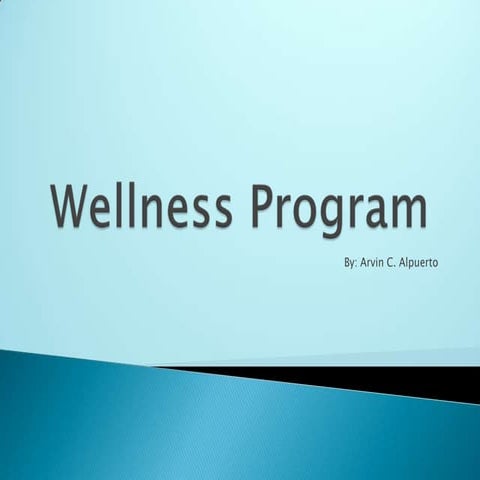 Wellness program | PPTX