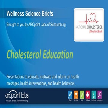 Cholesterol Education - What's New? | PPT
