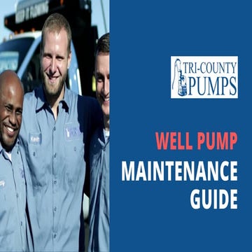 Keeping It Flowing: Key Well Pump Maintenance Essentials | PDF
