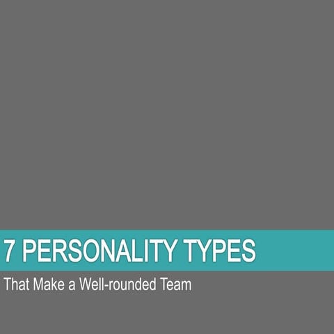 7 Personality Types that Make a Well-rounded Team | PPTX