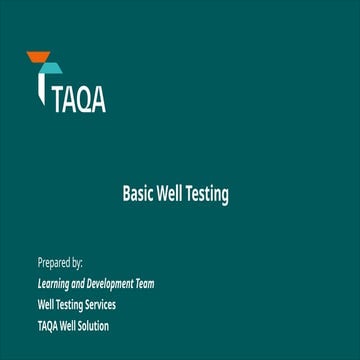 Well test-procedures-manual | PDF