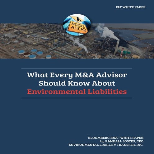 What Every M&A Advisor Should Know About Environmental Liabilities | PDF