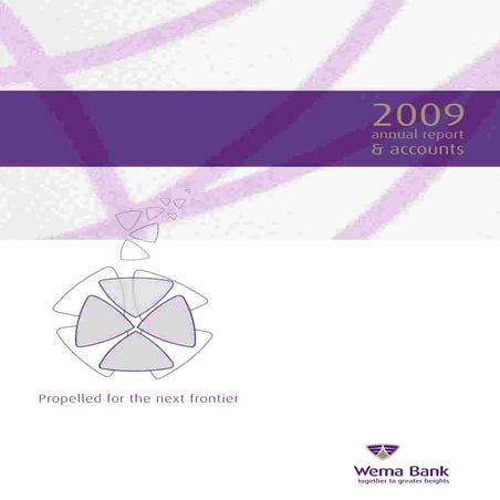 Wema bank annual report 2009 | PDF