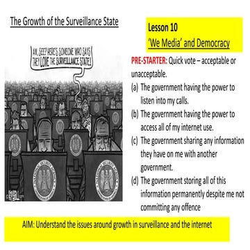 We media’ and democracy – student revision ppt | PPTX