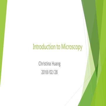 Introduction to microscopy | PPTX