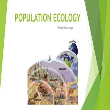 Population ecology grade 11 (life-sciences) | PPTX