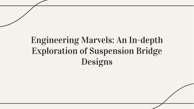 Cable suspension bridge pdf | PDF