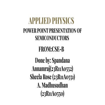 Semiconductor Devices: What are Semiconductor Devices? | PDF