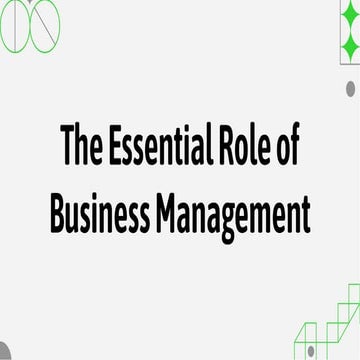 the-essential-role-of-business-management | PPT
