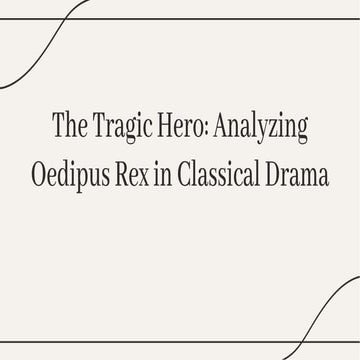 The tragic hero of Oedipus rex by Sophocles analysis | PPT