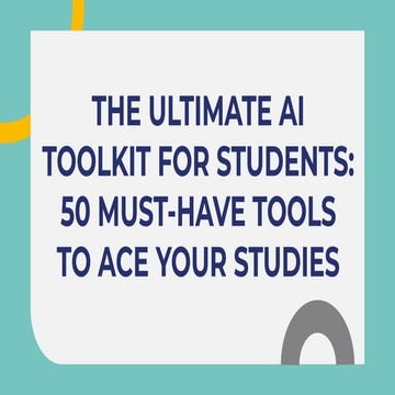 ai toolkit for studies | PPT