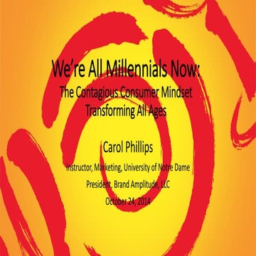We're all millennials now | PPT