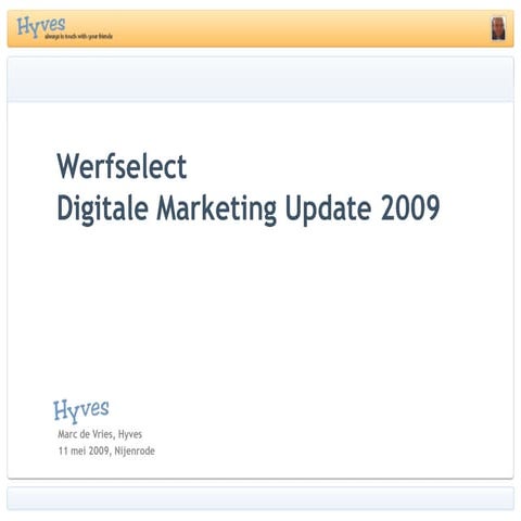 Werf Select Nijenrode 110509 | PPTX