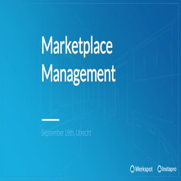 Werkspot - Marketplace management with Looker | PPTX