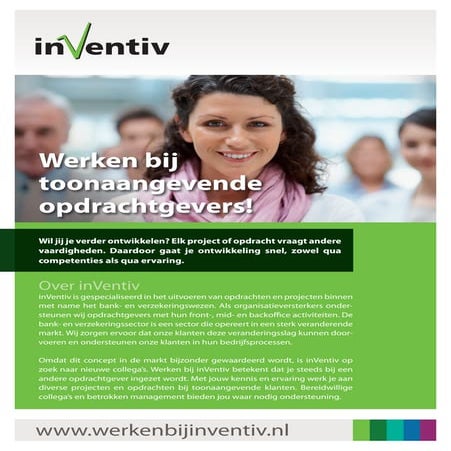 Werken bij inVentiv | PDF | Career Advice | Careers