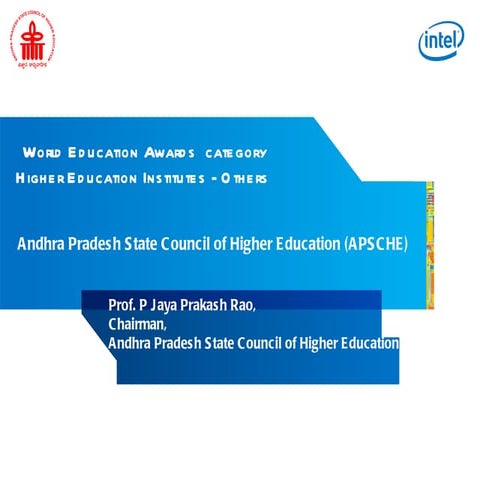 World Education Awards APSCHE _ Intel Collaboration | PPT