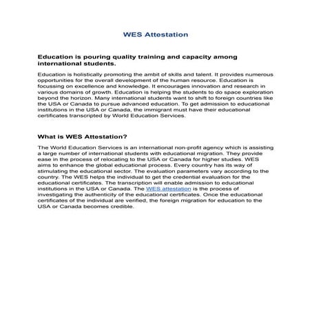Required documents wes | PDF