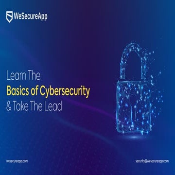 Cybersecurity Awareness E-Book - WeSecureApp | PPT