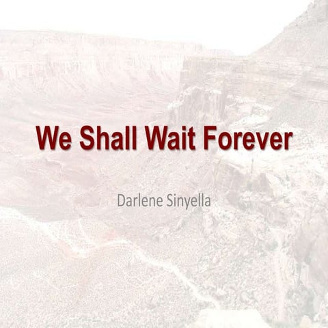 We shall wait forever | PPTX
